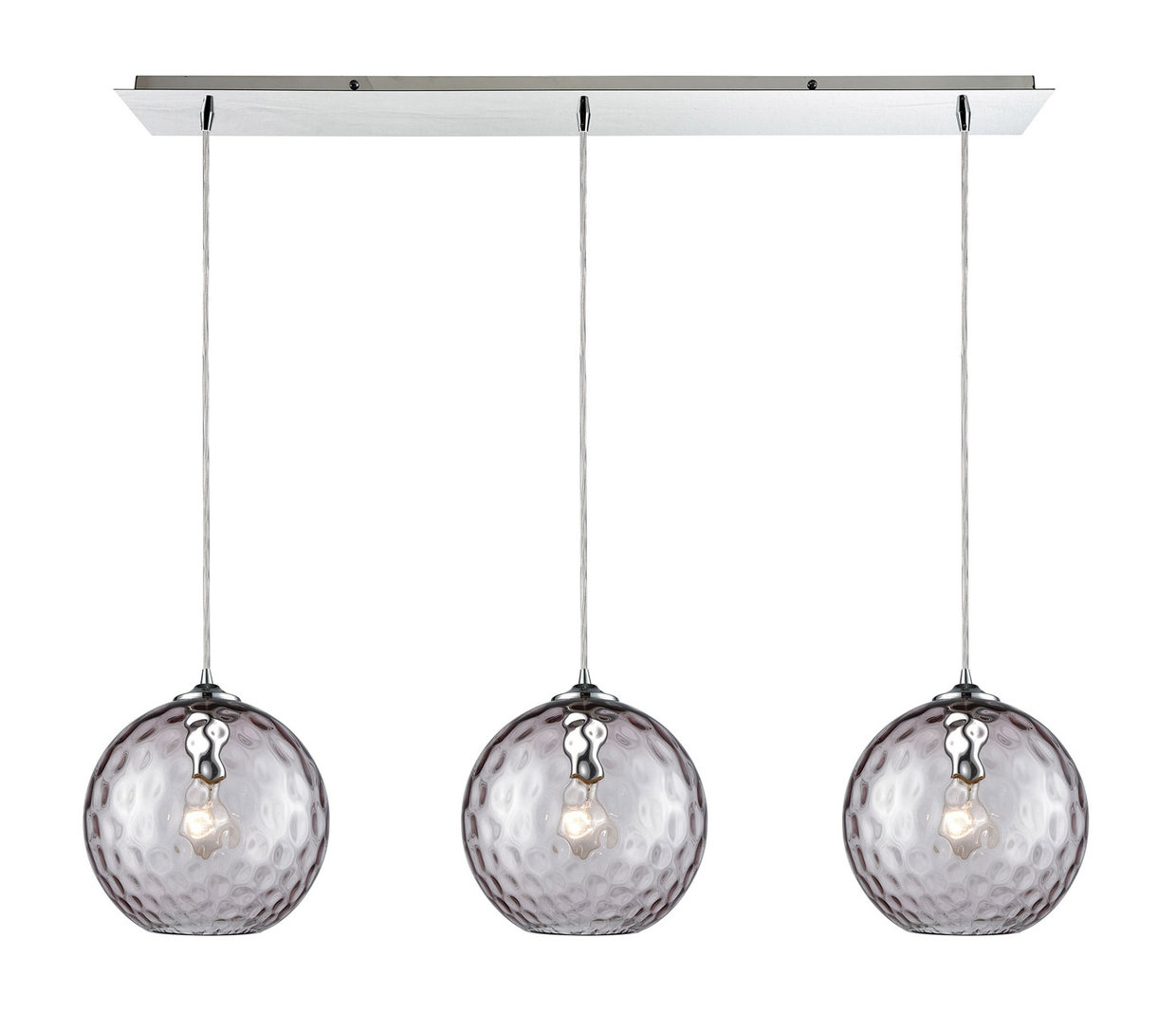 Elk Lighting Watersphere 3-Light Linear Pan Fixture - Transitional ...