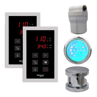 SteamSpa Royal Touch Panel Control Kit in Chrome - Contemporary - Tub ...