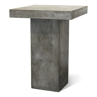Provence Bar Table - Slate Grey Outdoor Bar Table - Industrial ...