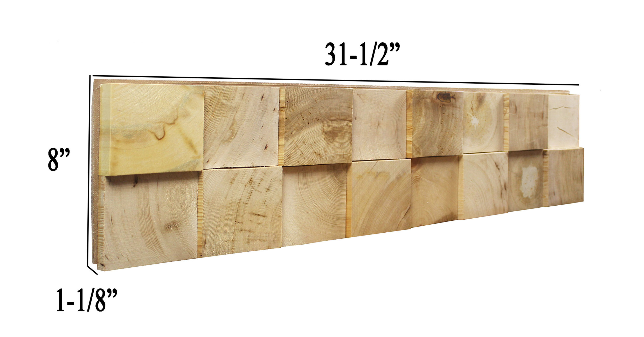 3D Reclaimed Rectangular Solid Barn Wood Panels 10.4sqft per Box ...