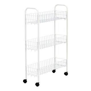 Rolling Laundry Cart with Three Tiers - Utility Carts - by Household ...