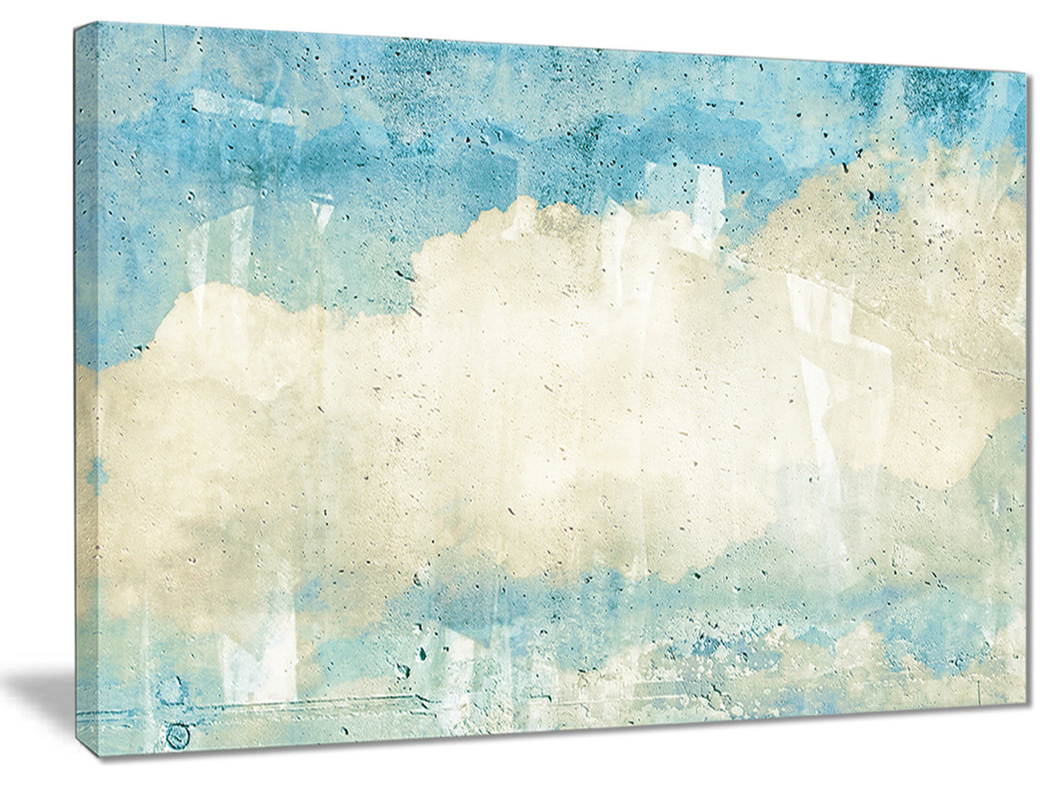 "Sky on Wall Texture" Abstract Canvas Artwork, 20"x12" - Contemporary ...