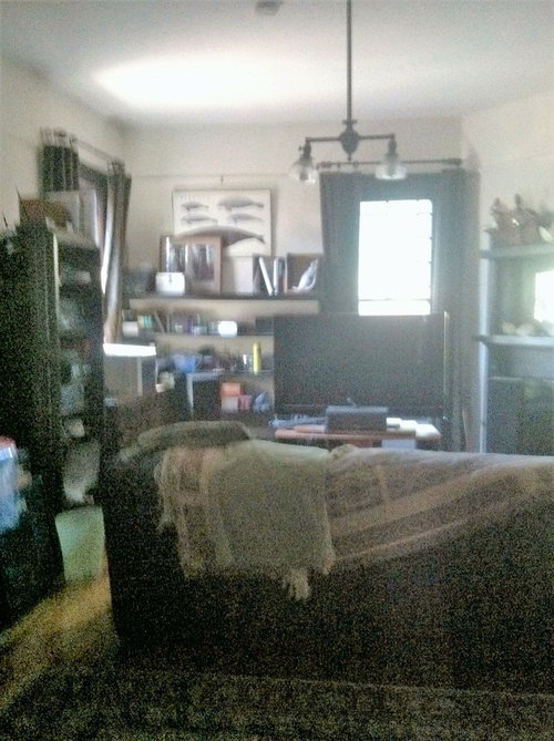 TV room = crowded cluttered disaster