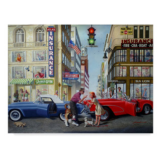 "Fender Bender " by D. Rusty Rust, Canvas Art - Contemporary - Prints ...