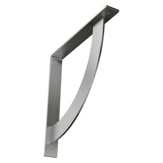 1 1/2"Wx5 1/2"Dx8"H Edwards Wrought Iron Bracket, Single Center Brace ...