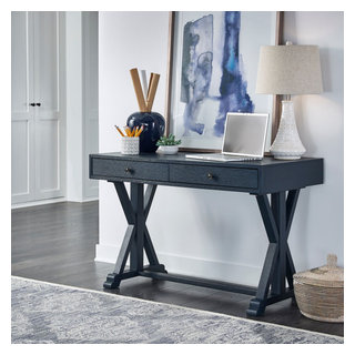 Grana Writing Desk- Navy - Transitional - Desks And Hutches - by Modon ...