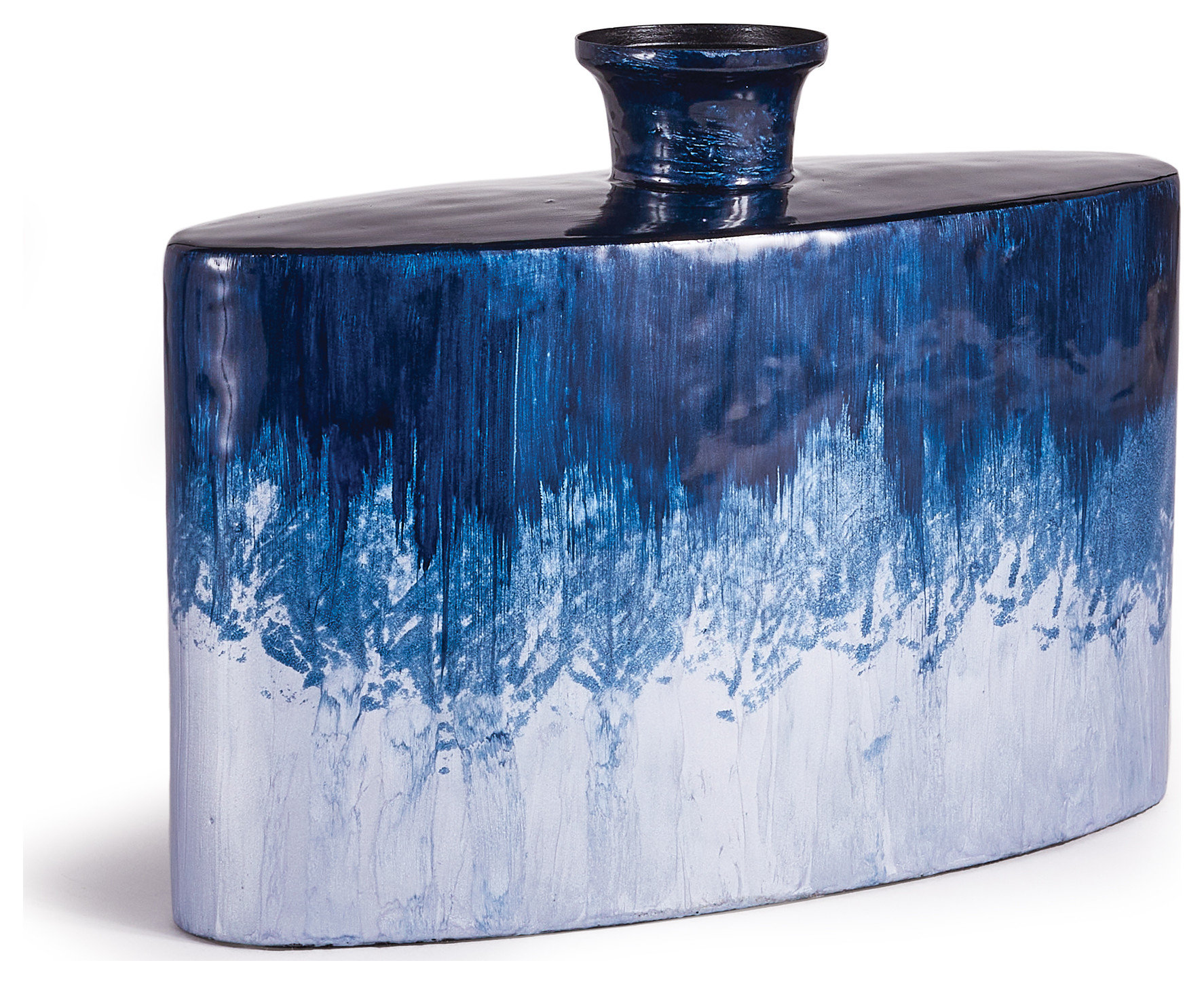 Blue Wash Decorative Flask Vase - Contemporary - Vases - by Napa Home ...