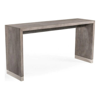 Lissa Modern Gray Elm Bar Table - Contemporary - Indoor Pub And Bistro ...