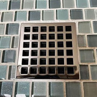 Square Shower Drain Grate - Made to fit Ebbe - Geo. No. 7 - Modern ...