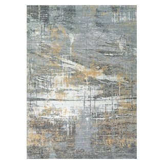 Couristan Dreamscape Tranquil Gray-Mocha Rug 8'x11' - Contemporary ...