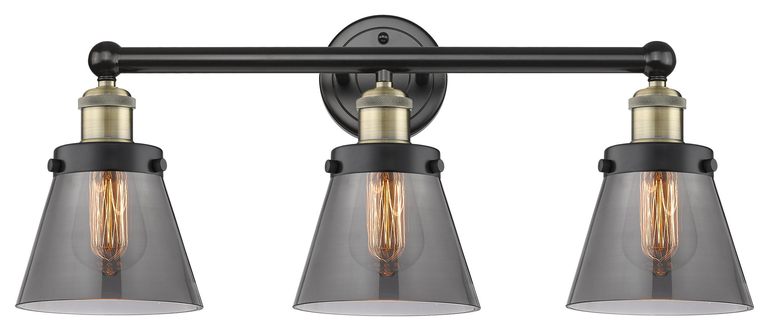 Innovations Cone 3 24.5" Bath Vanity-Light Antique Brass - Industrial ...