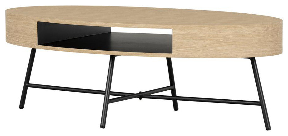 Mezzy Coffee Table, Pale Oak - Midcentury - Coffee Tables - by ...