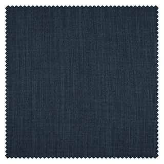 Lake Blue Monochromatic Faux Linen Room Darkening Fabric Sample, 4Wx4L ...