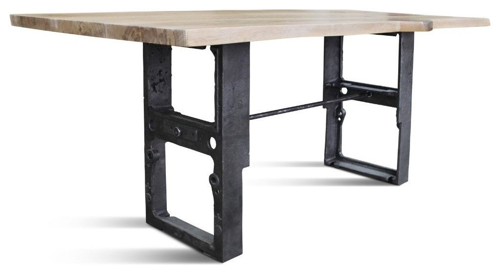 URBAN 180 Solid Wood Dining Table - Industrial - Dining Tables - by MAXIMAHOUSE | Houzz