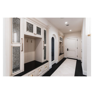 Garage Hallway Built-in Cabinets - Midcentury - Hall - Phoenix - by ...