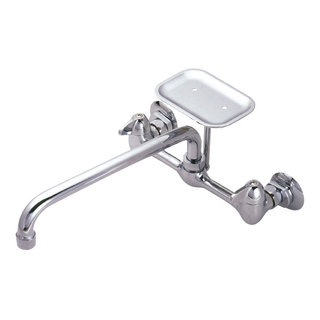 Banner 6"- 10" Adjustable Kitchen or Utility Faucet, Chrome, 7"- 9 ...