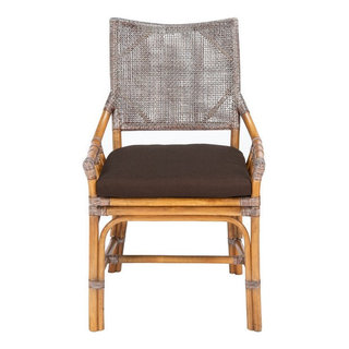 Tonya Rattan Chair - Tropical - Dining Chairs - by Rustic Home ...
