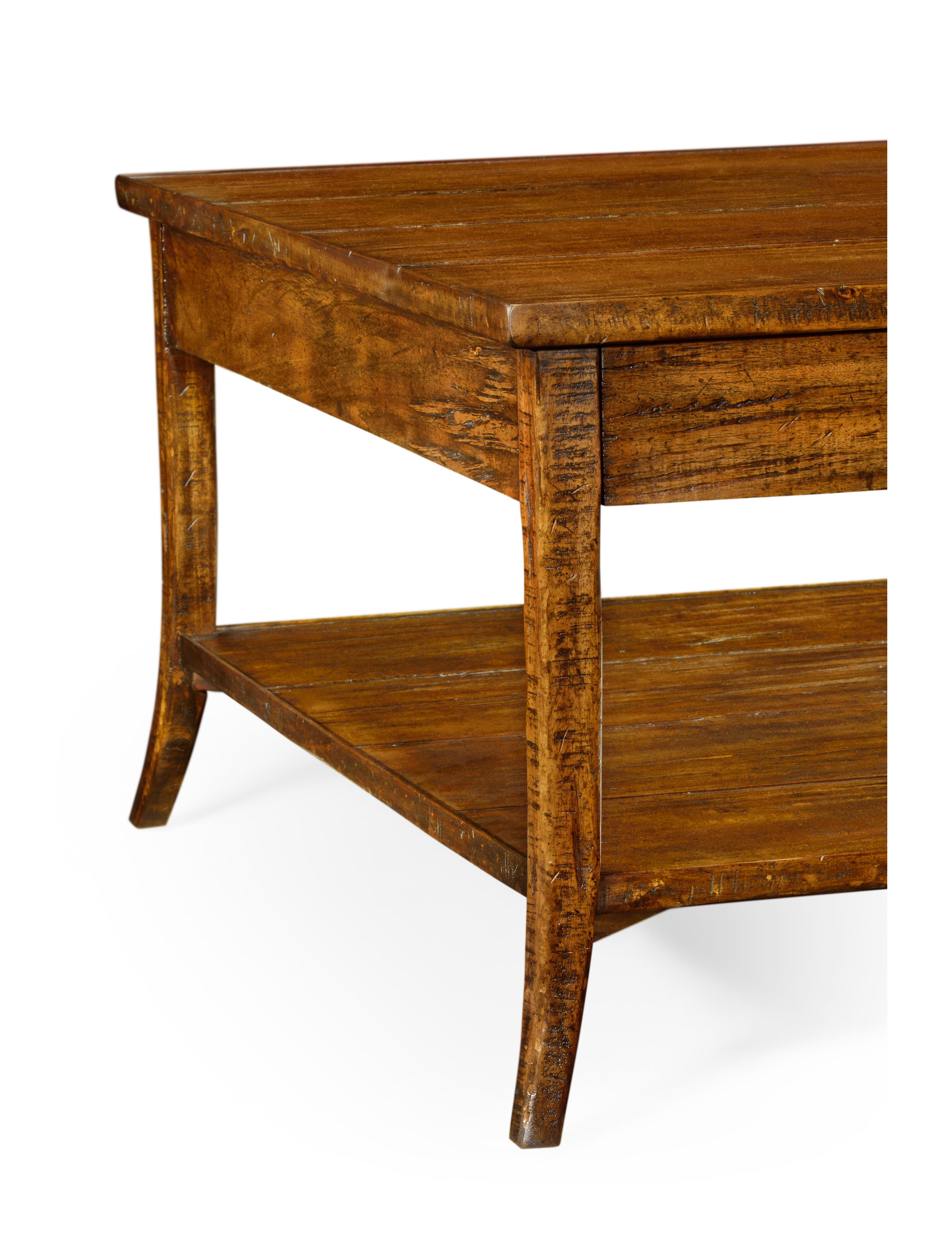 Square Coffee Table, Country Walnut - Rustic - Coffee Tables - by GwG ...