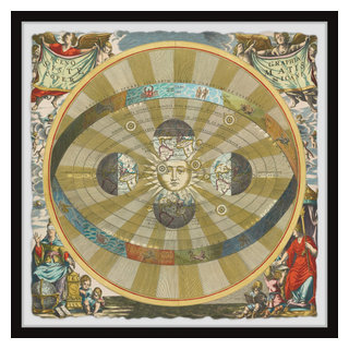 "Zodiac Sphere" Framed Painting Print, 24x24 - Contemporary - Prints ...