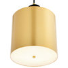 Saleen LED Mini Pendant With Sun Gold & Black Finish, 9 inches - Modern ...