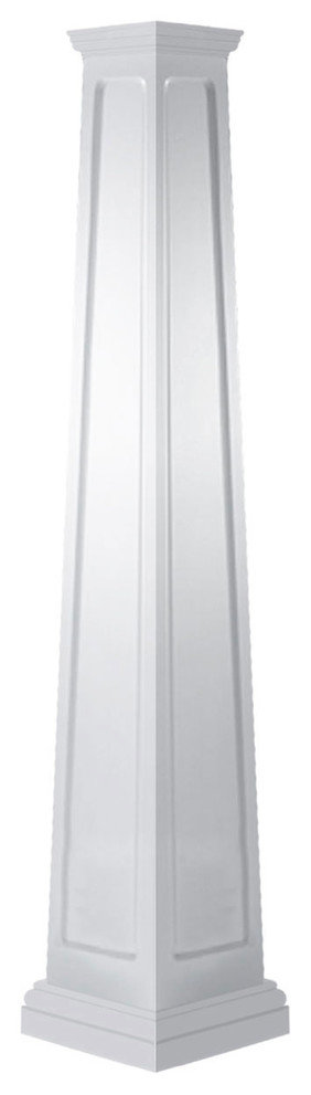 Endura-Craft Craftsman Classic, Square Tapered, Recessed Panel Column ...