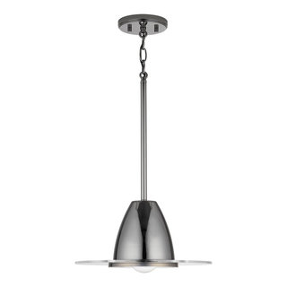 Austin Allen And Co 1-Light Pendant Black Chrome - Transitional ...