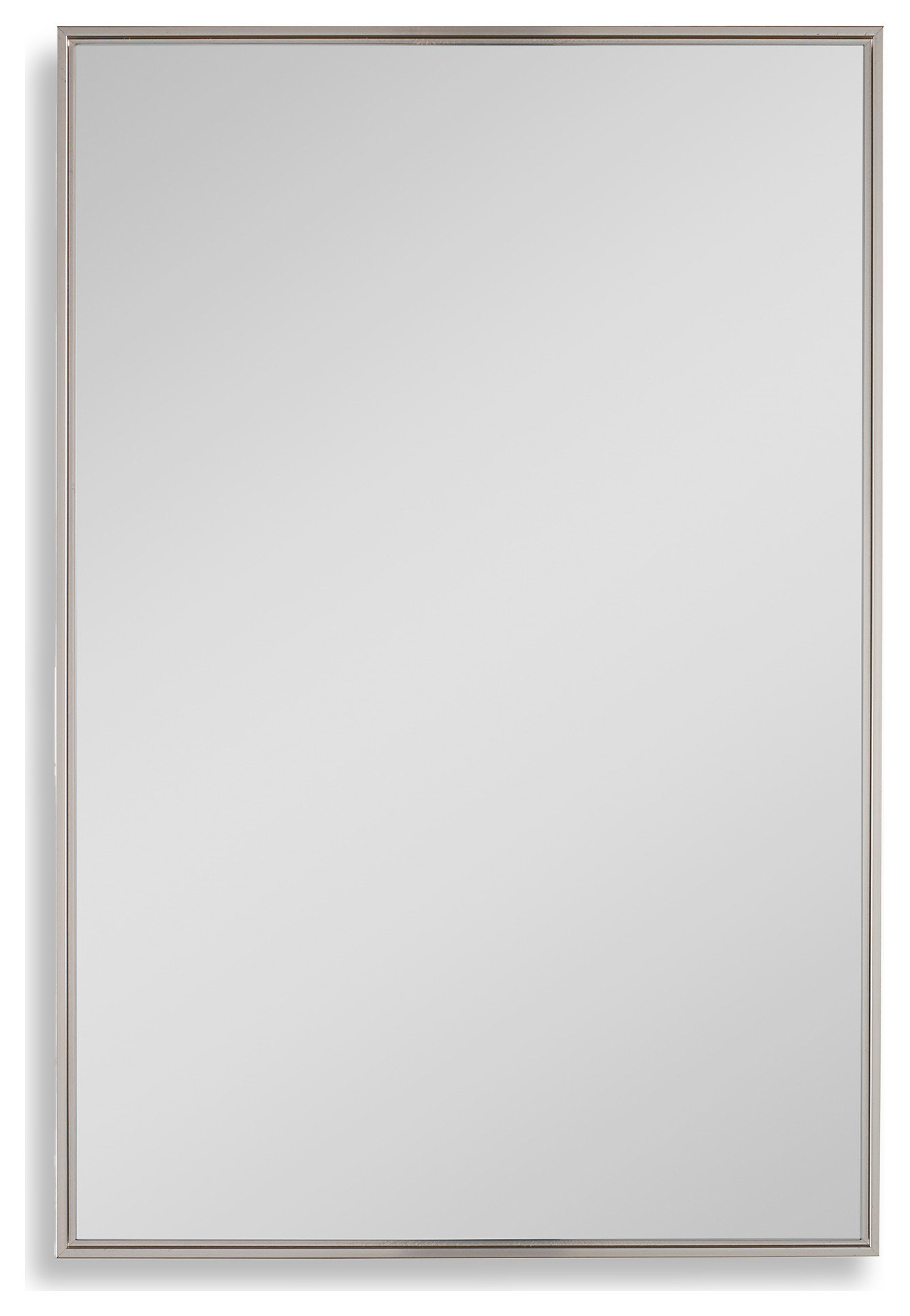 30" Warm Silver Floating Mirror - Contemporary - Wall Mirrors - by ...