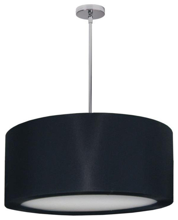 Dainolite 4 Light 24" Ceiling Mount Pendant in Polished Chrome, JAS-25P ...