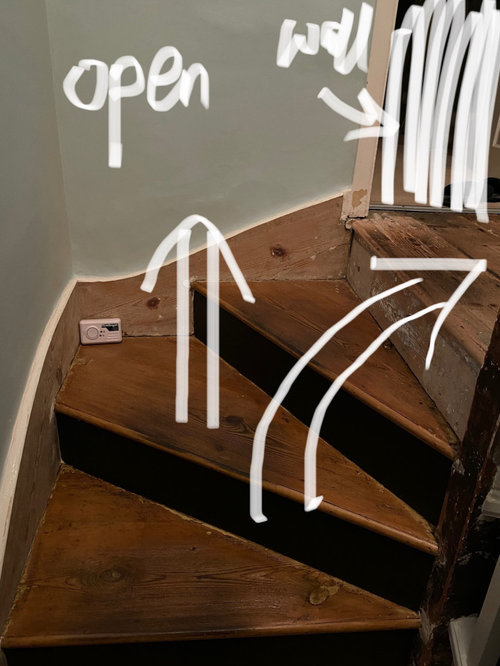 two stair split directions w/o landing
