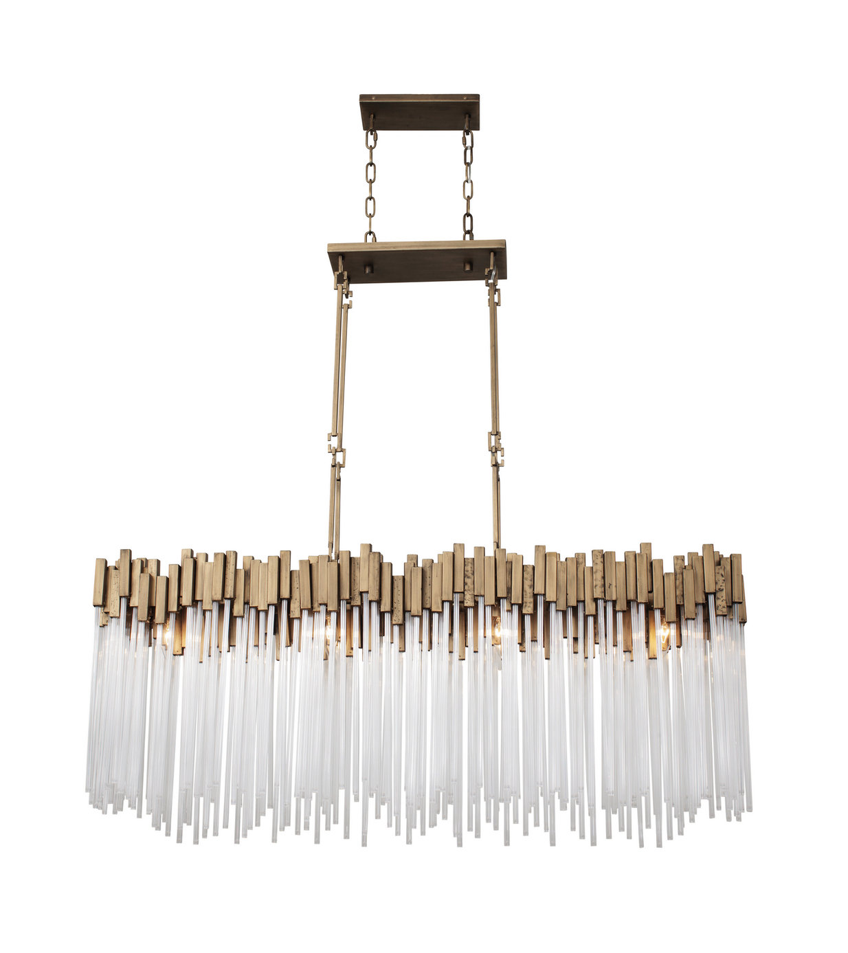 Varaluz Matrix Eight Light Linear Pendant 309N08HG - Contemporary ...