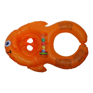 Inflatable Orange Goldfish Baby Seat Pool Float, 39.5" - Modern - Pool ...