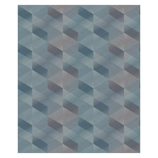 3D Rhombus Stripe Geometric Wallpaper, Sample - Contemporary ...