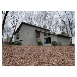 James Hardie Panel Vertical Siding and Exterior Paint - Mid-Century ...