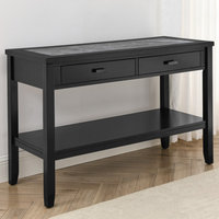 Garvine Gray Stone Top Sofa Table - Transitional - Console Tables - by ...