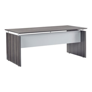 Mayline Medina Series 63" Computer Desk in Gray Steel, 63 ...