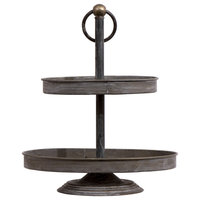 Decorative Metal 2-Tier Tray - Farmhouse - Serving Trays - by Olive ...