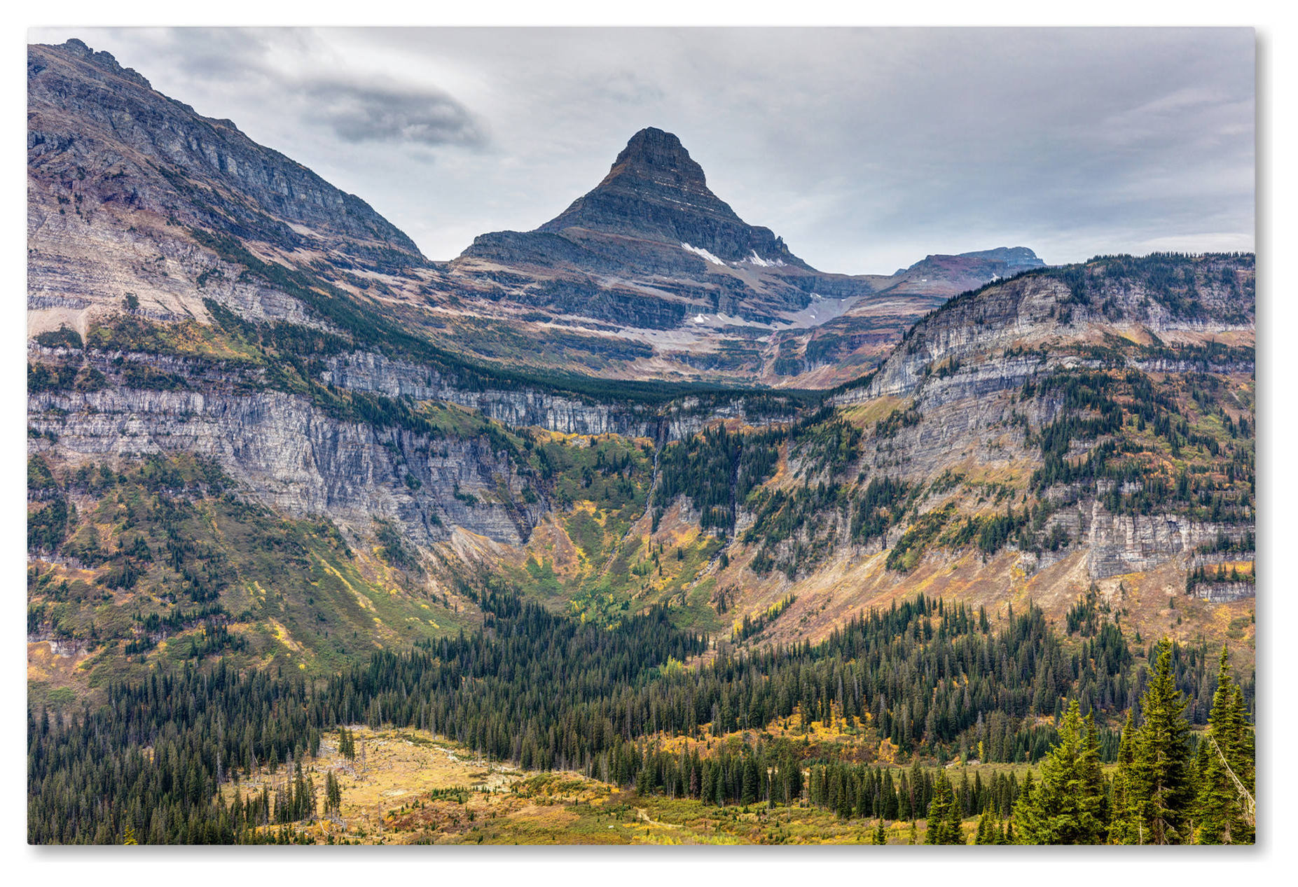 Pierre Leclerc 'Glacier National Park In Autumn' Canvas Art, 24"x16 ...