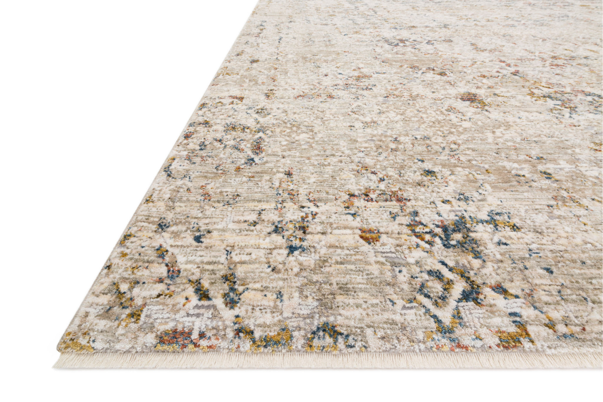 Theia Rug, Multi/Natural, 1'6"x1'6" Sample, 1'6"x1'6" Sample Swatch ...