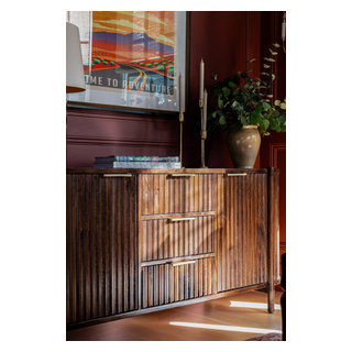 Moody Parlor in Deep Clay Color Palette Warm Cozy Sophisticated ...