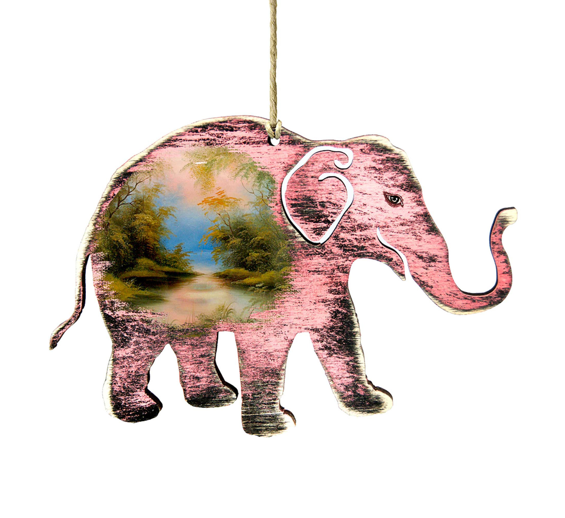 Rustic Elephant Ornament - Traditional - Christmas Ornaments - by G ...