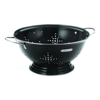 Suzie Q Blacktop Enameled Stainless Steel 5 Quart Colander ...