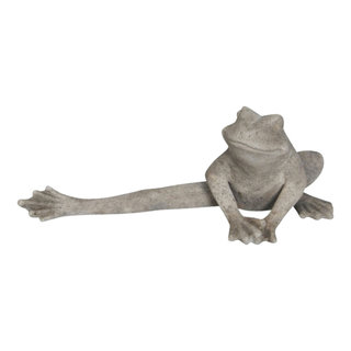 Resin Frog With Leg Out - Contemporary - Garden Statues And Yard Art ...