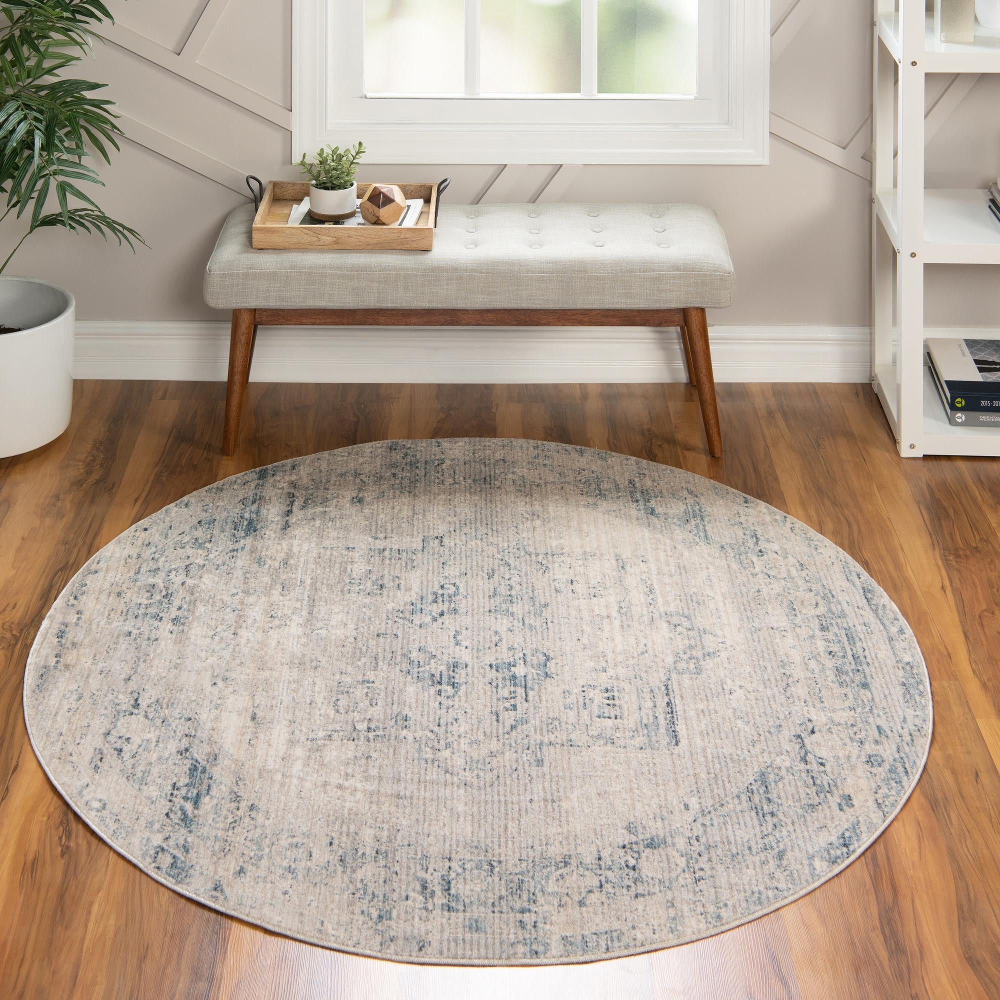 Unique Loom Noble Victoria Area Rug, 5' 1 x 5' 1 Round - Contemporary ...