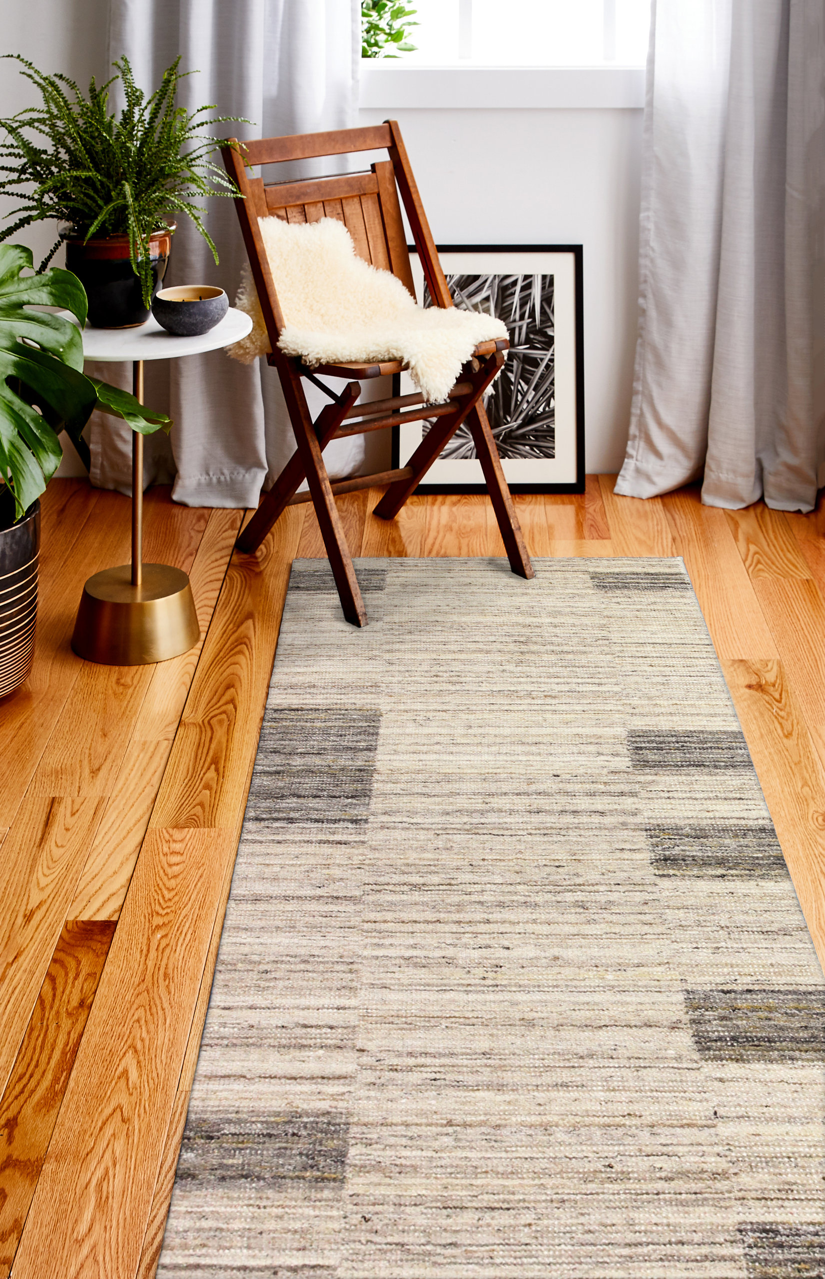 Bashian Leonidas Area Rug, Light Blue, 2'6"x8' - Contemporary - Hall ...