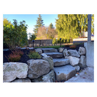 New entry steps- Huckleberry risers - Craftsman - Jardin - Seattle ...