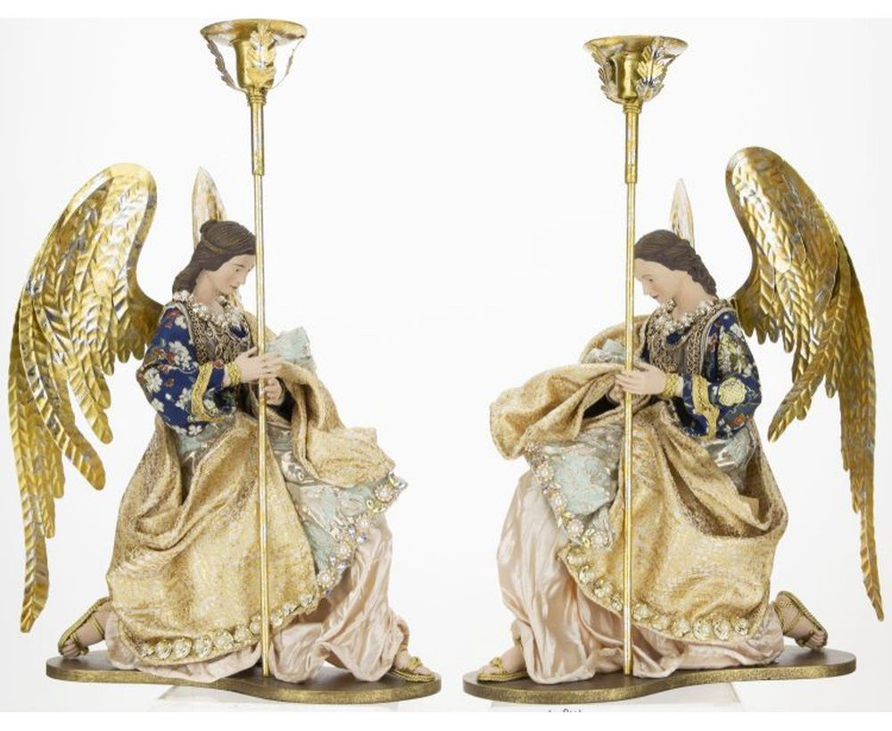 Mark Roberts 2021 Kneeling Angel Figurine, 18", Assortment of 2 ...