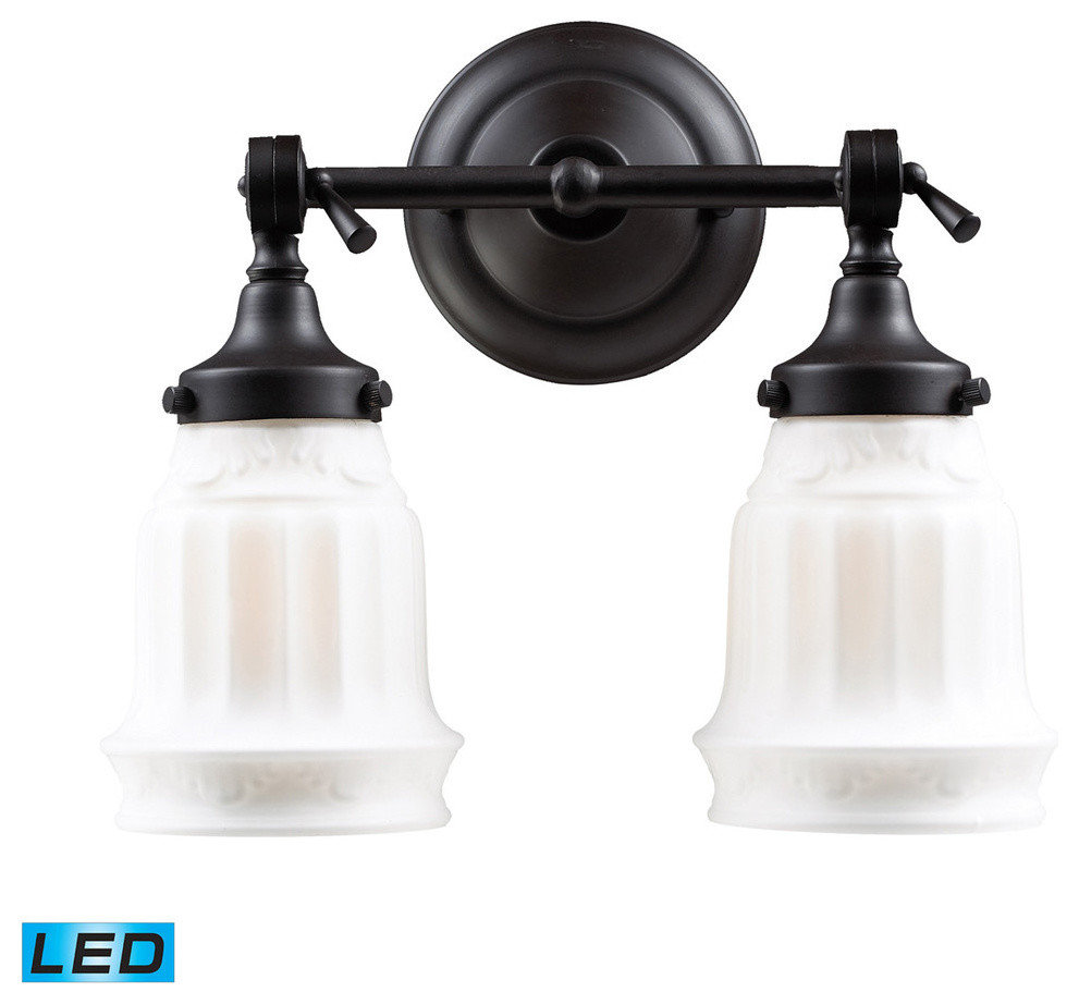 ELK Lighting Quinton Parlor 2-Light LED Vanity - Traditional - Bathroom ...