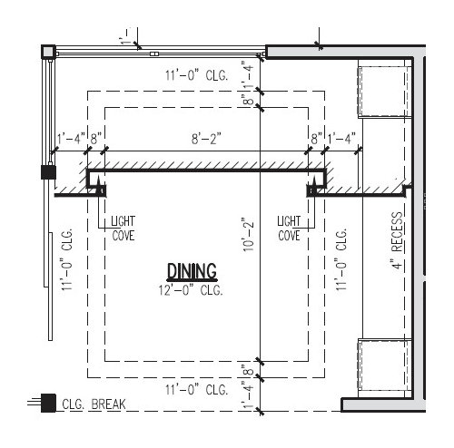 cove and reverse cove ceilings for modern design style