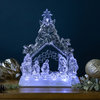 12" LED Lighted Nativity Scene, Stable Acrylic Christmas Decoration ...
