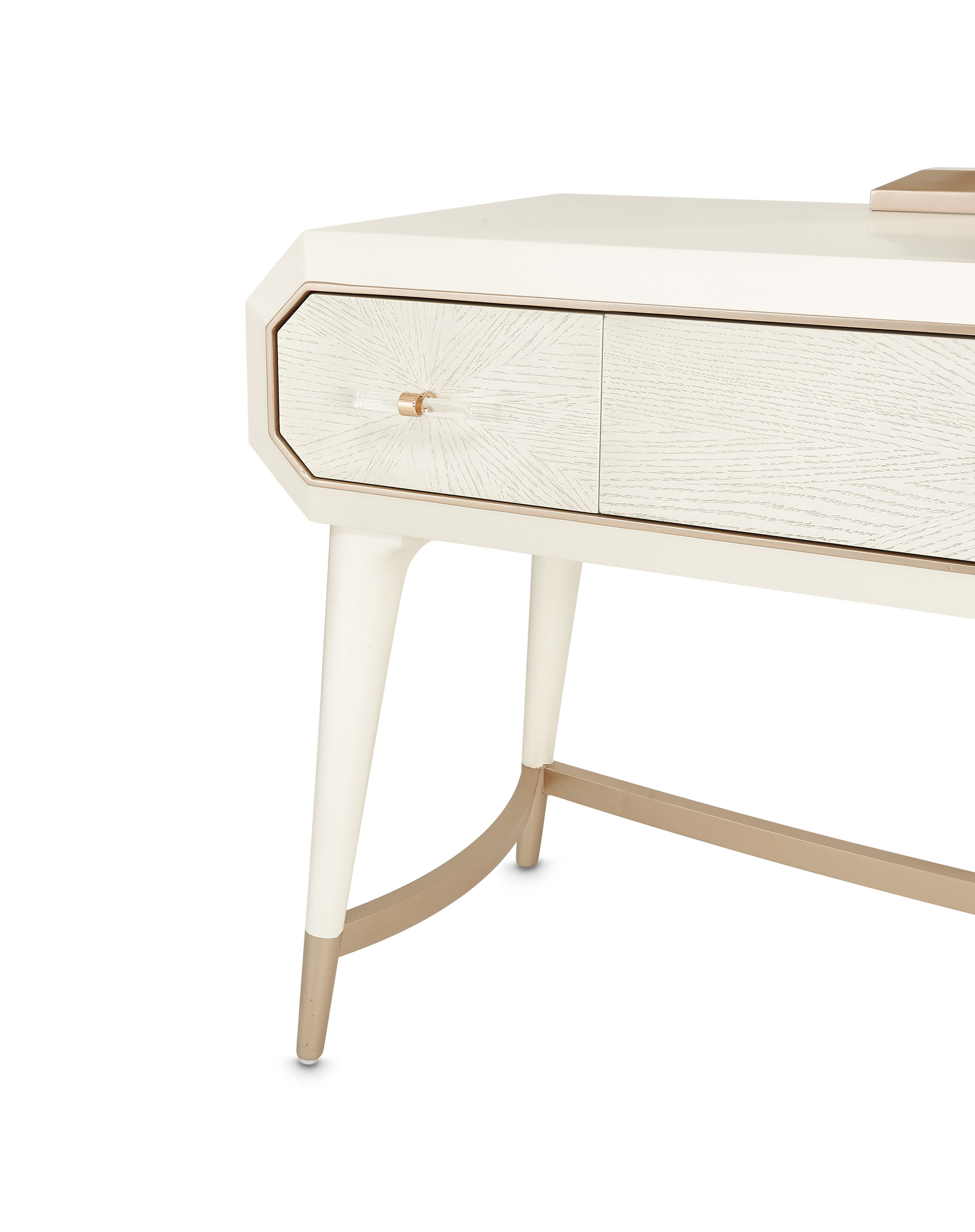 La Rachelle Vanity Set with Mirror & Chair - Medium Champagne ...